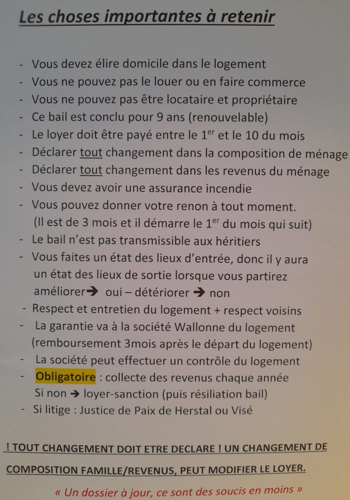 Contrat de Bail – Confort Mosan